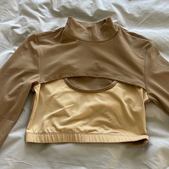 Fabletics | Tops | Fabletics Crop Top Beigenude Small | Poshmark